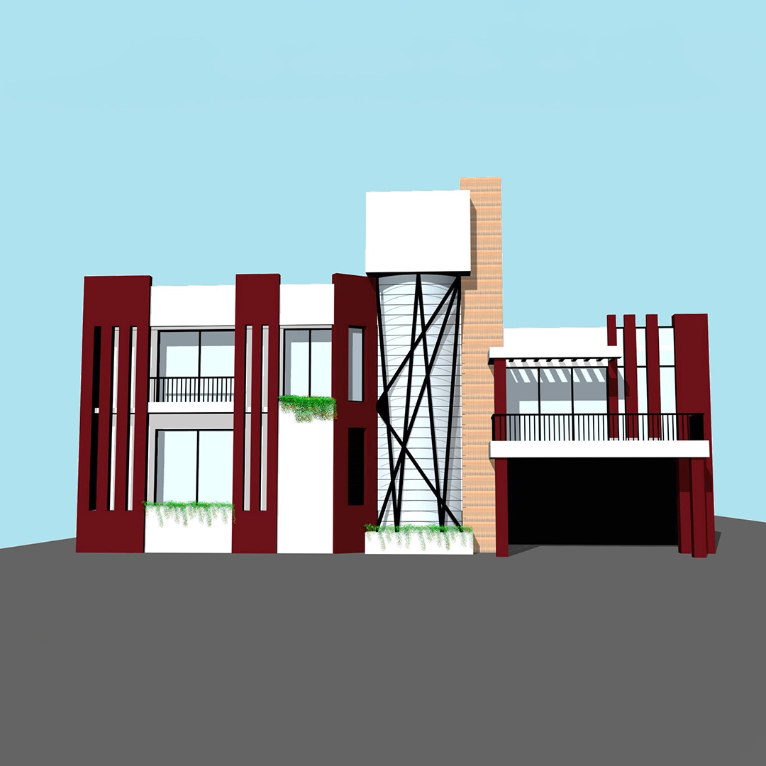 External Renovation and Landscape Design of a 02 Storied Residential ...